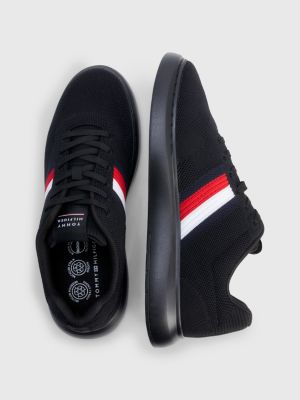 Baskets à Semelle Cuvette En Maille Légère Noir Tommy Hilfiger