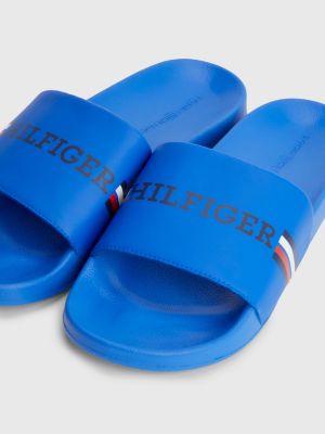 Signature Badeschuh Mit Logo Blau Tommy Hilfiger