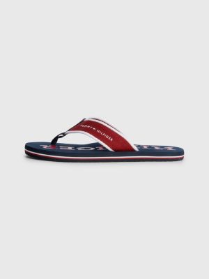 Classics Webbing Logo Flip Flops Blue Tommy Hilfiger