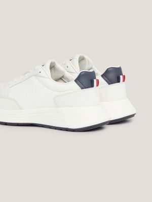 Elevated Runner Sneaker Aus Leder Weiß Tommy Hilfiger