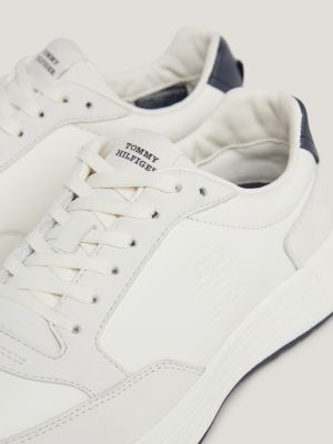 Elevated Runner Sneaker Aus Leder Weiß Tommy Hilfiger