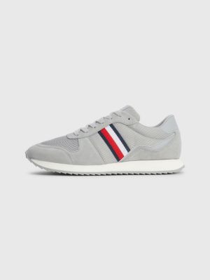 Signature Tape Running Trainers Grey Tommy Hilfiger