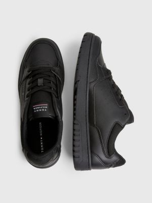 Sneakers Stringate Stile Basket Nero Tommy Hilfiger