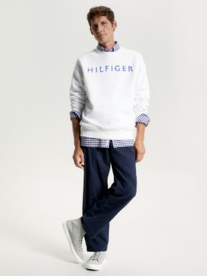 High Top Wildleder Sneaker Mit Monogramm Grau Tommy Hilfiger