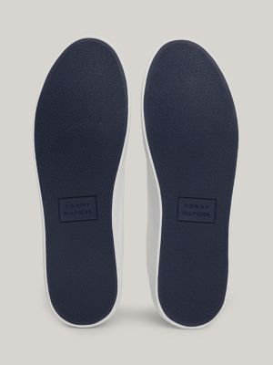 Essential Canvas Lace Up Trainers White Tommy Hilfiger