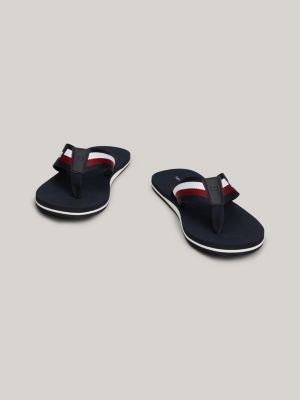 Signature Hilfiger Monotype Flip Flops Blue Tommy Hilfiger