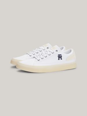 Sneaker Mit Kontrast Sohle Und Th Monogramm Weiß Tommy Hilfiger