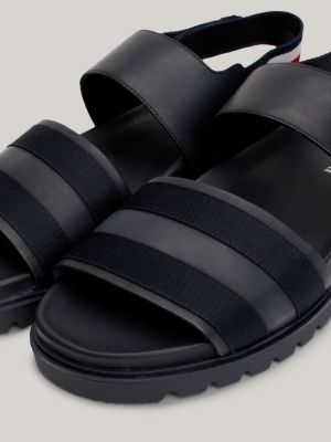Elevated Leren Sandaal Met Bandjes Blauw Tommy Hilfiger