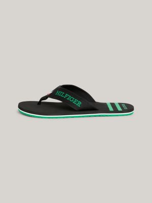 Hilfiger Monotype Logo Flip Flops Black Tommy Hilfiger