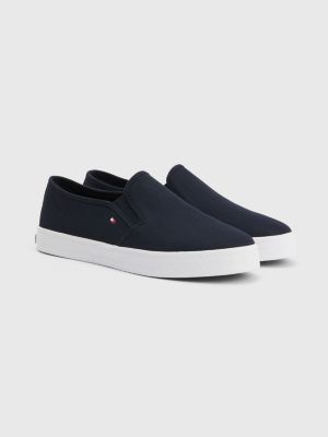 Essential Nautical Slip On Trainers Blue Tommy Hilfiger