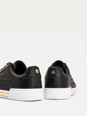 Sneaker Met Th Monogram Zwart Tommy Hilfiger