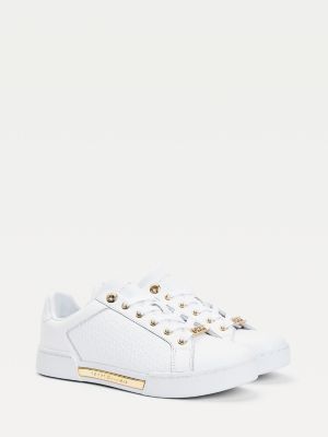 Sneaker Met Th Monogram Wit Tommy Hilfiger
