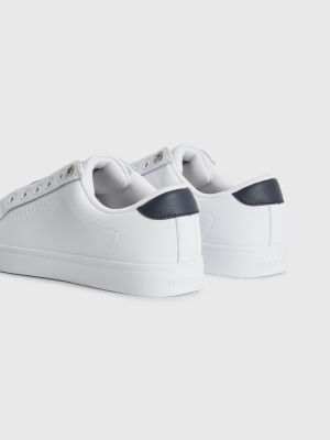 Baskets Slip On Essential En Cuir Blanc Tommy Hilfiger