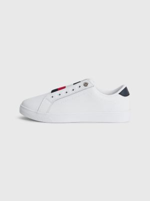 Essential Slipper Ledersneaker Mit Cupsole Weiß Tommy Hilfiger