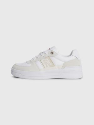 Basketball Sneaker Mit Monogramm Weiß Tommy Hilfiger