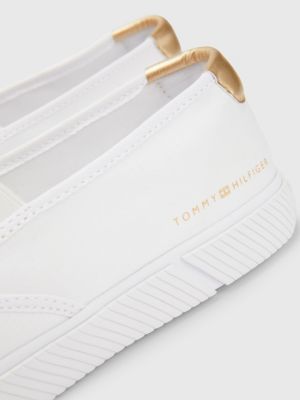 Sneakers Essential Senza Lacci Con Logo Bianco Tommy Hilfiger