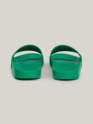TH Monogram Pool Slides | Green | Tommy Hilfiger