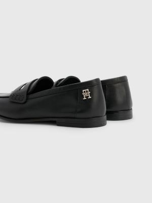 Mocassini Casual In Pelle Nero Tommy Hilfiger