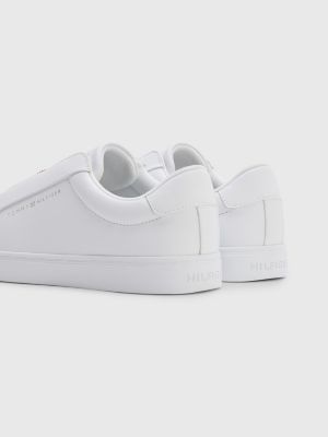 Sneakers Senza Lacci In Pelle Bianco Tommy Hilfiger