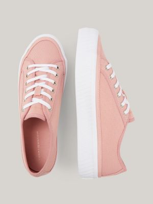 Lace Up Platform Sneaker Rosa Tommy Hilfiger