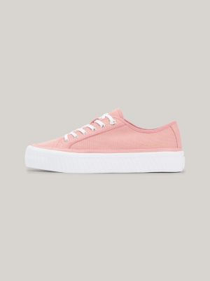 Lace Up Platform Sneaker Rosa Tommy Hilfiger