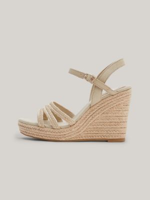 Essential High Wedge Sandals Khaki Tommy Hilfiger