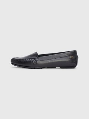 Essential Mokassin Aus Leder Schwarz Tommy Hilfiger