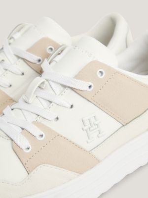 Th Monogram Basketball Sneaker Weiß Tommy Hilfiger