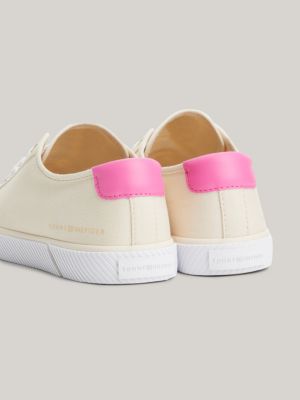 Essential Canvas Trainers Beige Tommy Hilfiger