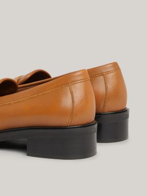 Mocassini Iconic In Pelle Marrone Tommy Hilfiger