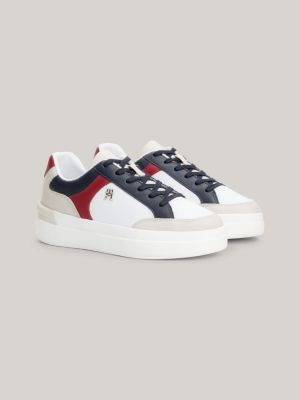 Elevated Court Sneaker Mit Color Block Design Blau Tommy Hilfiger