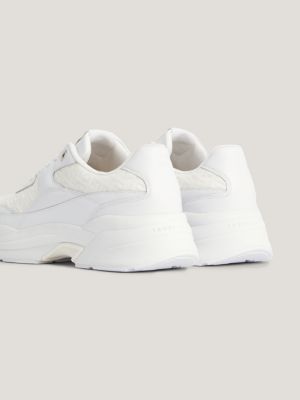 Baskets Mi Montantes Chunky Th Monogram Blanc Tommy Hilfiger