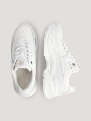 Baskets Mi Montantes Chunky Th Monogram Blanc Tommy Hilfiger