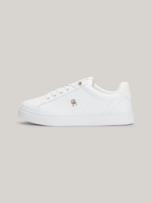 Baskets Elevated En Cuir Blanc Tommy Hilfiger