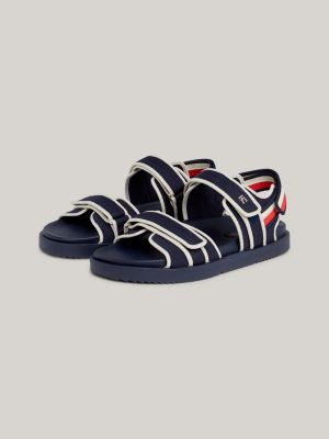 Signature Th Monogram Sandals Blue Tommy Hilfiger
