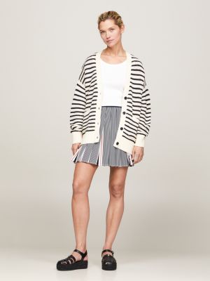 Leren Sandaal Met Sleehak En Th Monogram Zwart Tommy Hilfiger
