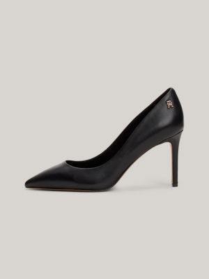 Essential Leder Stiletto Pumps Schwarz Tommy Hilfiger