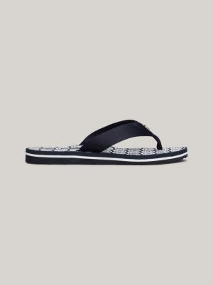 Webbing Strap Beach Sandals Blue Tommy Hilfiger