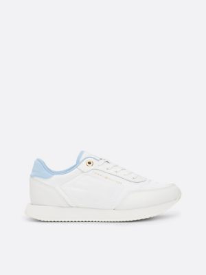 Leather Colour-Pop Runner Trainers | White | Tommy Hilfiger
