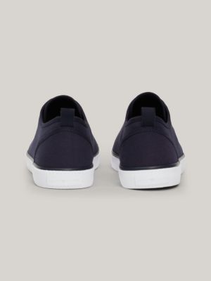 Enamel Flag Canvas Trainers Blue Tommy Hilfiger