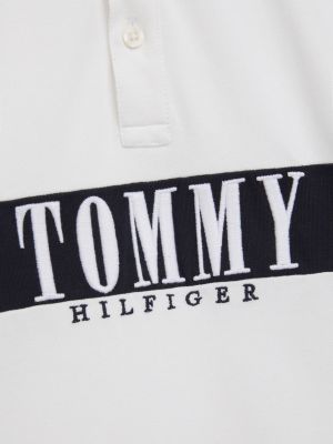 Poloshirt Mit Color Block Design Und Logo Weiß Tommy Hilfiger
