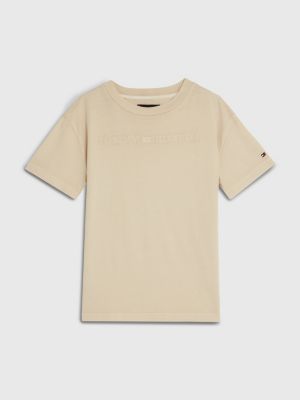 Tonal Logo T-Shirt | BEIGE | Tommy Hilfiger
