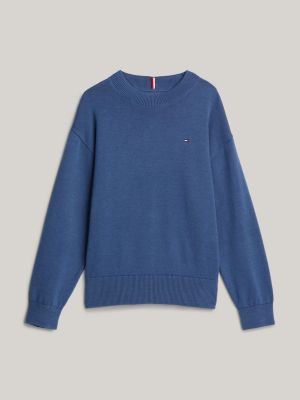 Essential Flag Embroidery Jumper | Blue | Tommy Hilfiger