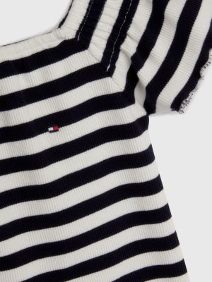Geripptes Bodycon Kleid Mit Streifen Blau Tommy Hilfiger