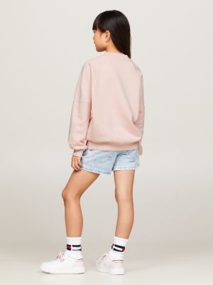 Th Monogram Regular Fit Trui Roze Tommy Hilfiger