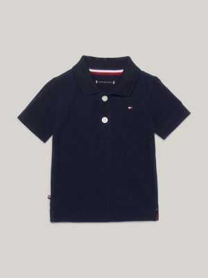 Essential Flag Embroidery Polo | Blue | Tommy Hilfiger