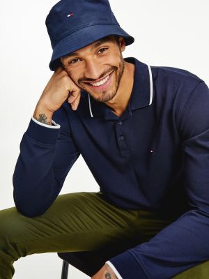 Regular Fit Langarm Poloshirt Blau Tommy Hilfiger