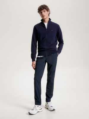1985 Trui Met Rits Blauw Tommy Hilfiger