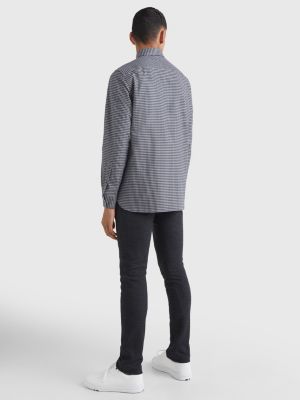 Camicia Regular Fit In Flanella A Quadri Blu Tommy Hilfiger