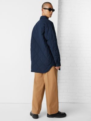 Sopracamicia Th Monogram Relaxed Fit Blu Tommy Hilfiger